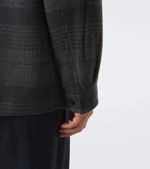 Ralph Lauren Purple Label Chancery Wool And Cashmere Overshirt