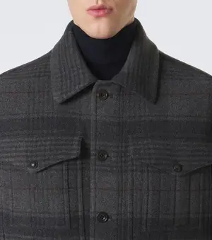 Ralph Lauren Purple Label Chancery Wool And Cashmere Overshirt