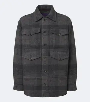 Ralph Lauren Purple Label Chancery Wool And Cashmere Overshirt - Grey