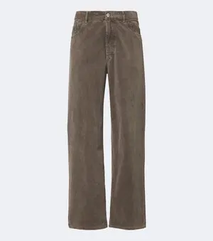 Auralee Cotton Corduroy Wide-leg Pants - Brown
