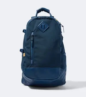Visvim Condura Leather-trimmed Backpack Blue