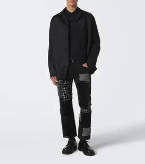 Junya Watanabe Patchwork Cotton Straight Pants