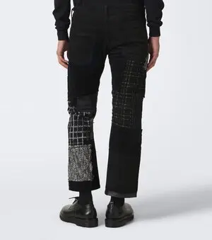 Junya Watanabe Patchwork Cotton Straight Pants