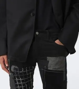 Junya Watanabe Patchwork Cotton Straight Pants