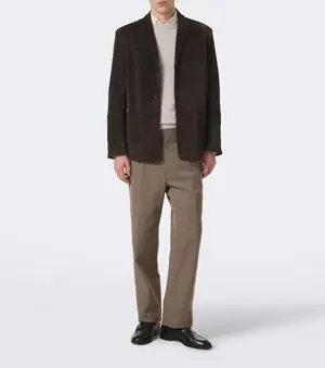 YVES SALOMON Single-breasted Suede Jacket