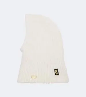 Goldbergh Fudo Embellished Ribbed-knit Balaclava - White