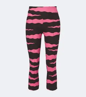 Emilio Pucci Fiamme Jersey Capri Pants - Multicoloured