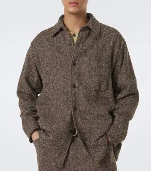 Auralee Wool Tweed Overshirt