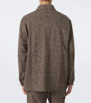 Auralee Wool Tweed Overshirt