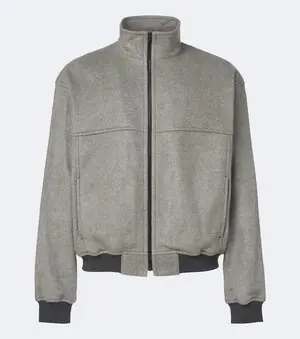 Auralee Silk Fleece Jacket - Grey