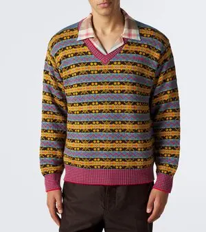 BODE Bracken Fair Isle Cotton Sweater