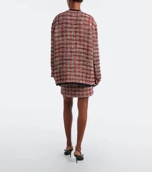 Versace Wool-blend Tweed Miniskirt