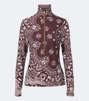 Goldbergh Toriko Printed Ski Top - Brown