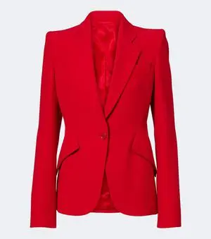 Alexander McQueen Single-breasted Blazer - Red