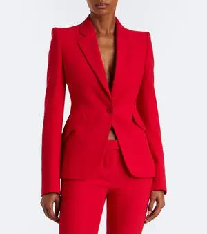 Alexander McQueen Single-breasted Blazer - Red
