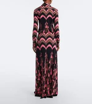 Emilio Pucci Baiadera Jersey Maxi Skirt