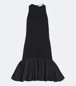 Stella McCartney Taffeta And Cady Minidress - Black