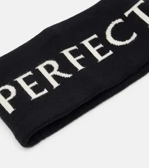 Perfect Moment Logo Wool-blend Headband - Black