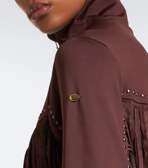 Goldbergh Whisper Fringed Studded Ski Top