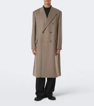 Auralee Double-breasted Cashmere Coat