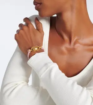 Chloé Leather-trimmed Bracelet