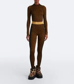 Goldbergh Feline Leopard-print Ski Top