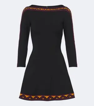 Emilio Pucci Jersey Minidress - Black