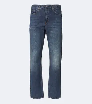 FRAME Classic Faded Straight Jeans - Blue