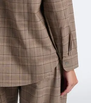 LESET Mia Checked Oversized Shirt