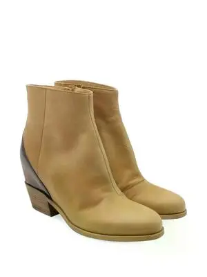 MAISON MARGIELA Round-toe Block-heel Ankle Boots