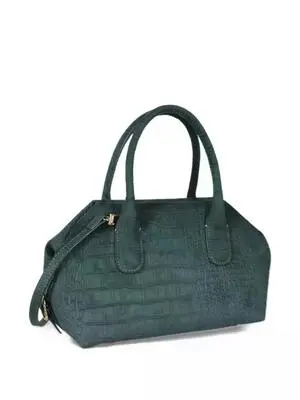 THEMOIRE Small Talia Trunk Croc-effect Tote Bag