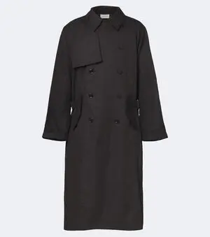 LEMAIRE Cotton-blend Gabardine Trench Coat - Brown