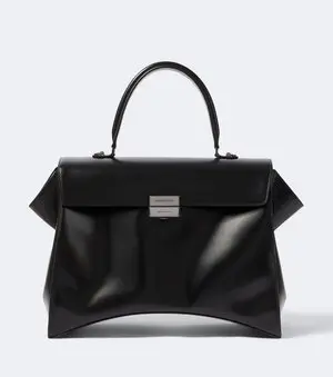 Balenciaga Hourglass Avenue Medium Top-handle Bag - Black