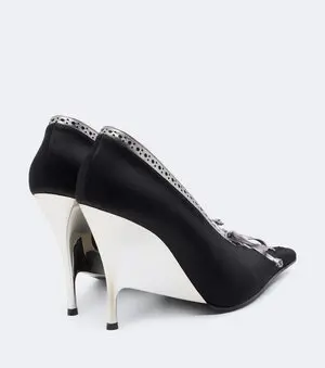 Alexander McQueen Koko Leather And Satin Pumps