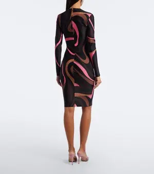 Emilio Pucci Marmo Jersey Midi Dress