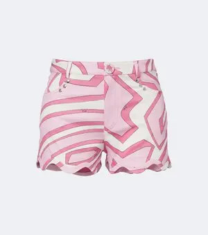 Emilio Pucci Labirinto Cotton-blend Shorts