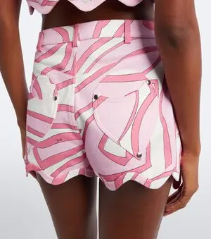 Emilio Pucci Labirinto Cotton-blend Shorts