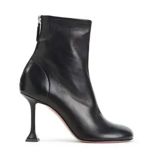 Amina Muaddi Iris Bootie 95 Nappa - Black