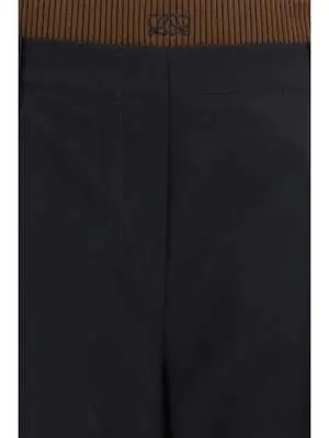 Loewe Wide-leg Pants With Ribbed Waistband