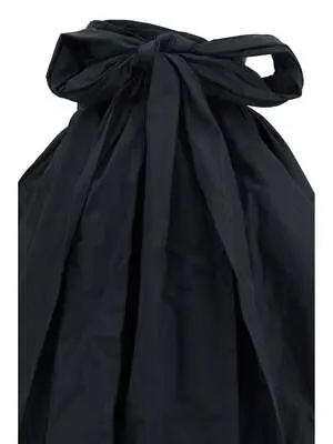 Blumarine Taffeta Skirt With Side Bow