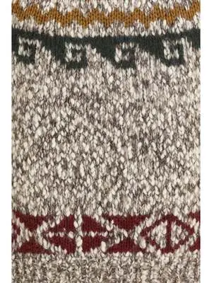 Moncler Geometric Jacquard Wool And Alpaca-blend Sweater