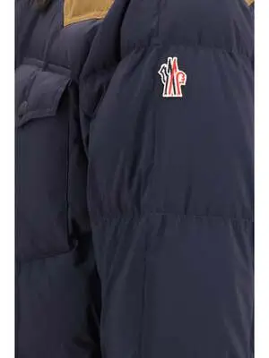 Moncler Geltech Down Ski Jacket With Corduroy Trim