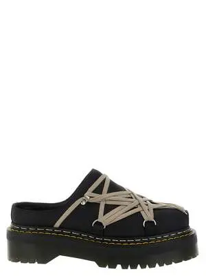 Rick Owens Quadsolemegalace® Mules Dr.martens X Rickowens - Black