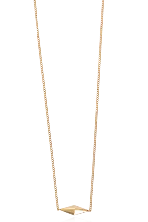 JIMMY CHOO Tone Brass Logo Necklace - Gold