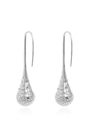 JIMMY CHOO Brass Earrings With Shimmering Crystals