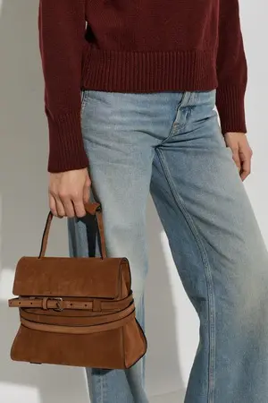 Moschino Suede Logo Bag