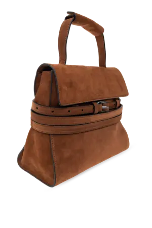 Moschino Suede Logo Bag