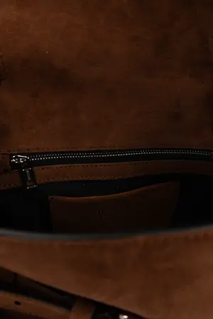 Moschino Suede Logo Bag