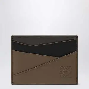 Loewe Brown/green Puzzle Card Holder - Multicolor