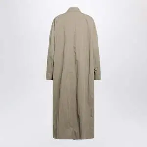 Gucci Oversized Trench Coat In Taupe Beige Nylon